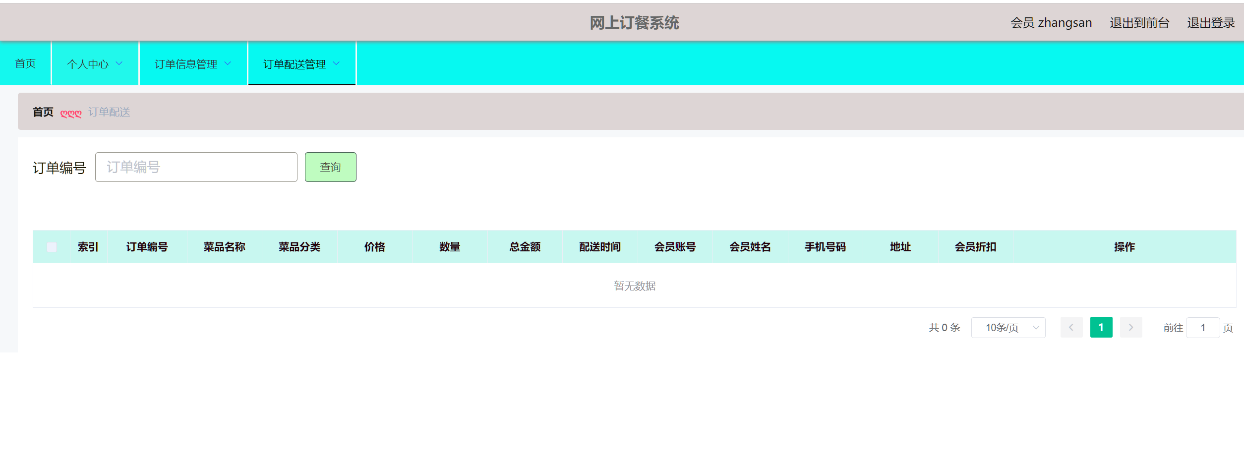 GitHub - catnipculture/foodorder: 基于springboot的网上订餐管理系统